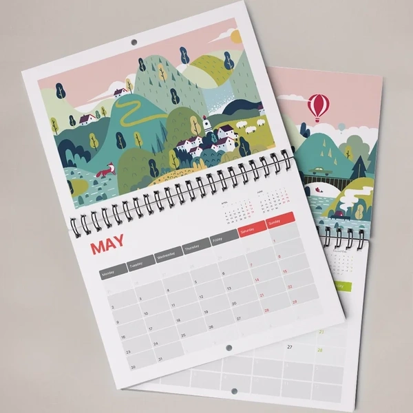 Wiro Bound Drilled Calendars | Claridges Warwick